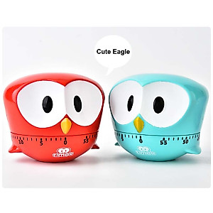 Cute Kitchen Timer-Loud Eagle Mechanical Boiled Egg Timer for Cooking,Sports,Beauty,Study (Blue Eagle)