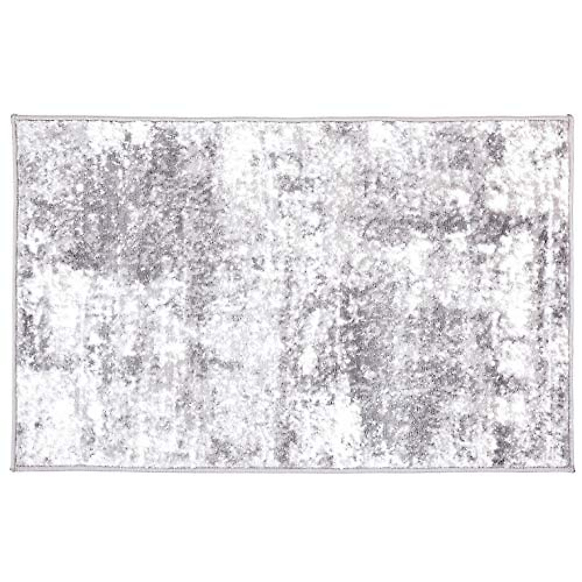 Rugshop Distressed Abstract Area Rug 2' x 3' Gray