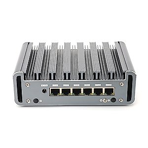 Firewall Hardware, VPN, Network Security Appliance, Router PC, Intel I5 8250U, RS36, AES-NI/6 x I211 Gigabit Nics/4USB3.0/COM/HDMI/Fanless, (Barebone, NO RAM, NO Storage, NO System)