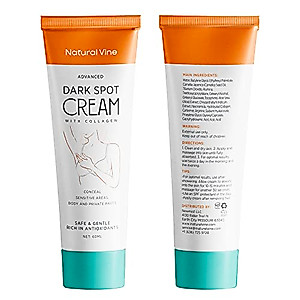 Natural Vine Dark Spot Corrector Cream, Dark Spot Remover for Body, Brightening Cream, Age Spot/Sun Spot/Brown Spot Remover, Dark Spot Cream, Instant Result, Moisturizes Armpit, Neck