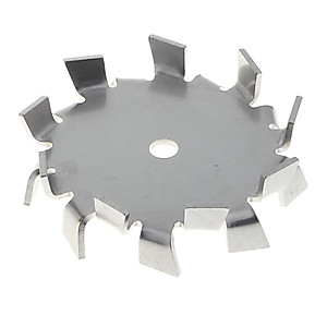 PGFUN 304 Stainless Steel Dispersing Disc 30-500mm/1.2-19.7 inch Dispersion Impeller High Speed Dispersing Machine Blade Paddle Impeller with 8mm Shaft Hole (Dia 40mm/1.6")