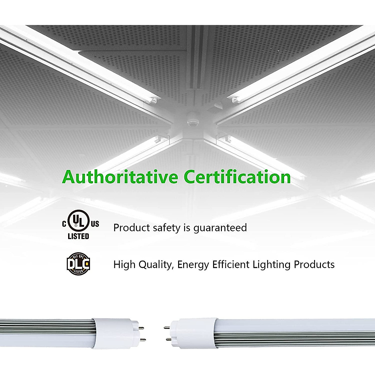 Xapolu 3FT T8 T12 LED Tube Light 15W 2100lm(26W Eqv.), 36 inch 4000K Cool White LED Light Bulb, F30T8/F30T12 Fluorescent Replacement, Ballast Compatible or Bypass, Dual-Ended, UL&DLC Listed(1pcs)