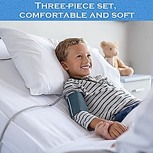 Moukeren 6 Pcs Hospital Bed Sheet Fitted Hospital Bed Sheets 36 x 84 x 14 with Hospital Bed Sheets and Pillow Cases Elastic All Around for Home, Massage Table, Hotel, Hospital (White)