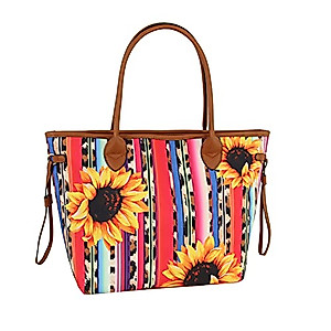 Sunflower Handbag 3 Piece Set Tote, Clutch, and Wallet - LPR0361W - MT