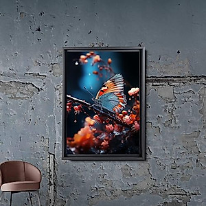 Abstract Painting Buy Canvas Wall Art, Butterfly Painting Art, Butterfly canvas, bedroom Butterfly wall art,Watercolor abstract Butterfly canvas painting