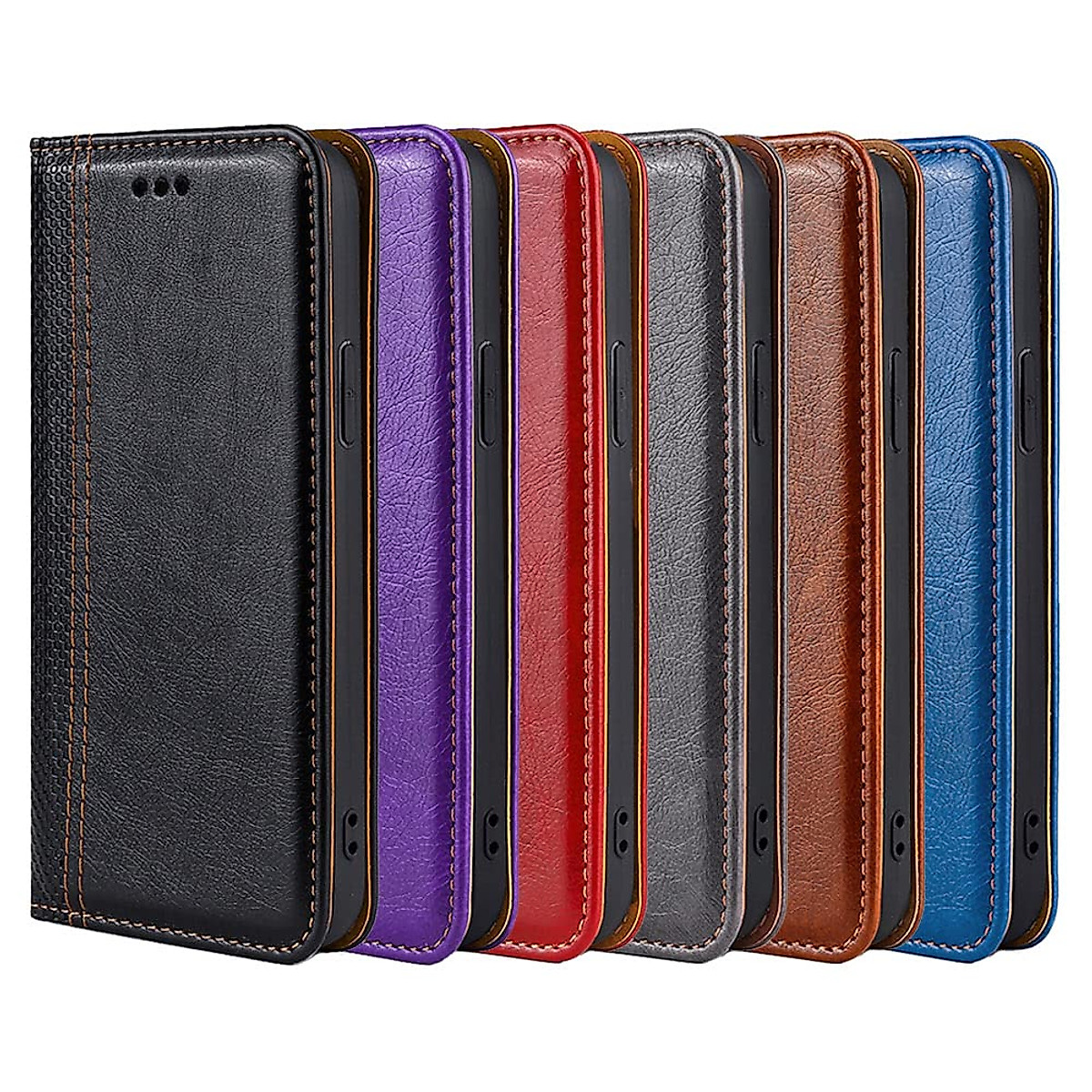 Fansipro Wallet Folio Case for Oppo Reno 2 Z, Premium PU Leather Slim Fit Cover for Reno 2 Z, 1 Card Slot, Unique Design, Red