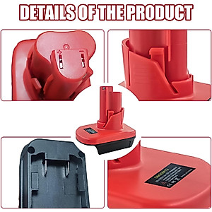 URUN 【Upgraded】 Set of 1 Battery Adapter for Milwaukee M18 to M12, for Dewalt 20V Battery Adapter Converter to Milwaukee 12V Power Tools