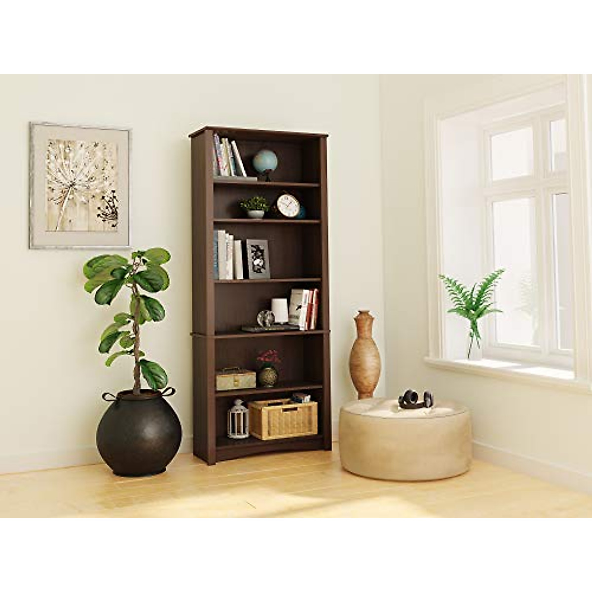 Prepac Home Espresso 6-shelf Bookcase