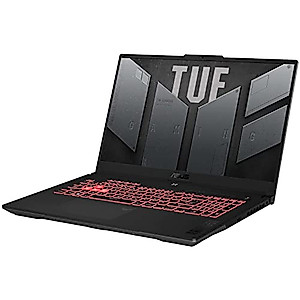 XOTICPC ASUS 2023 TUF Gaming A17 FA707NU Gaming Laptop (AMD Ryzen 7 7735HS, RTX 4050 6GB, 64GB DDR5, 2TB 990 PRO NVMe SSD, 17.3" 144Hz FHD, Windows 11 Home) Gamer Notebook Computer