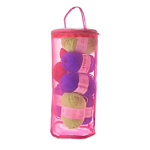 Ciieeo 2pcs Mesh Organizer Bags Handbag Organizer Tote Bag with Zipper Bag Organizer for Tote Knitted Handbag