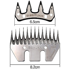 MUDUOBAN Sheep Shears Blades Straight 13 Tooth Electric Wool Comb Cutter Goats Clipper Scissors Blade Livestocktool