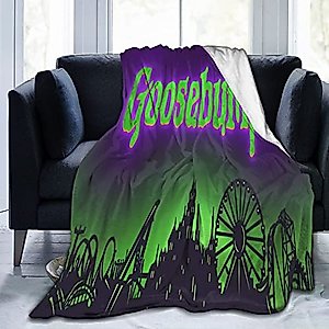 Goosebumps Flannel Blanket Lightweight Cozy Bed Blankets Soft Throw Blanket Fit Couch Sofa Suitable for All Season 60"X50"