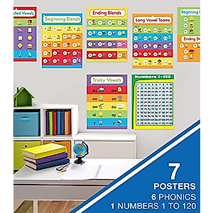Carson Dellosa (CAS0P) First Grade Homeschool Kit for Kids – Elementary Math, Phonics, Sight Word Activities, Learn to Tell Time for Learn at Home (8pc) (145191)
