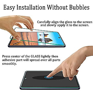 KATIN [2-Pack] Designed For Samsung Galaxy S20 FE 5G, Galaxy S20 FE Tempered Glass Screen Protector, Bubble Free, Support Fingerprint Reader, Case Friendly