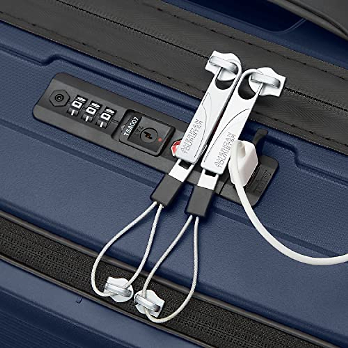 American Tourister Airconic Hardside Expandable Luggage with Spinner Wheels, Navy Blue, Carry-On 20-Inch