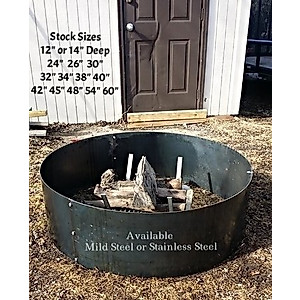 36" Diameter x 14 Deep Steel Metal Fire Pit Ring Liner Insert Only.