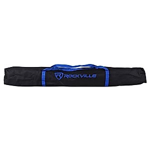 Rockville RVSS4A Zipperd Heavy Duty Carry Bag with Handles For Speaker Stand
