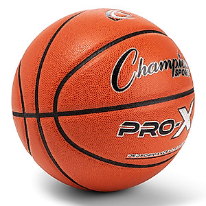 Champion Sports Pro-X Composite Microfiber Basketball - Official Size 7 - 29.5"