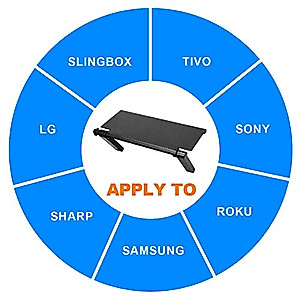 AHIER 13 Inch Cable Box Shelf for Wall Mounted TV, TV Top Shelf Mount on Desktop Computer Monitor to Hold Cable Boxes, Media Boxes, Game Console Black