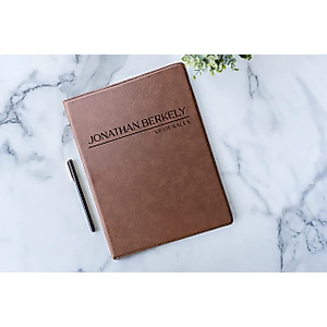 Personalized Padfolio. Professional Business Gifts. Custom Padfolio. Corporate Business Portfolio Organizer Folder. Custom Notepad Holder With Magnetic Closure. Teacher Gift. Engraved Simple Notepad