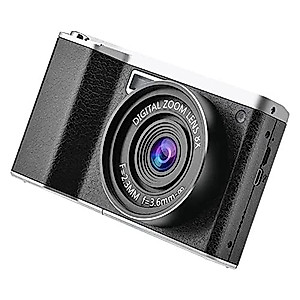 Camera Vlogging Camera, 4K Digital Camera for with WiFi 16X Digital Zoom 180 Degree Flip Screen Wide Angle Lens, Macro Lens Digital Camera