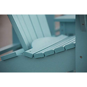 CR Plastic Products Outdoor Upright Adirondack Aqua