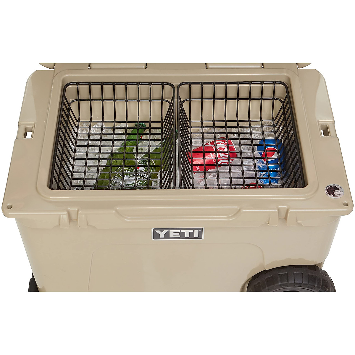 2-Pack Cooler Basket for YETI Tundra Haul, Double Cooler Rack for Double Storage, Dry-Goods Basket for YETI Wheeled Coolers (Cooler NOT Included)