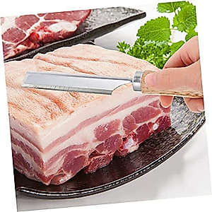 UPKOCH 3pcs Razor Holder Metal Stand Household Tools Hair Remover Tool Kitchen Supplies Home Supply Kitchen Gadget Pig Hair Knife Tools Metal Tools Stainless Steel Knife Holders Wood