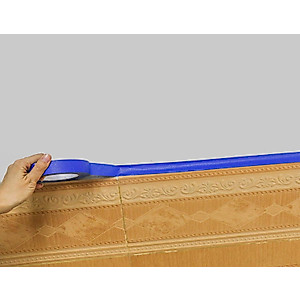 BOMEI PACK 10Pcs Blue Painters Tape, 5.5Mil 3/4in 55y, Residue Free Wall Painting Masking Tape with Sharp Lines
