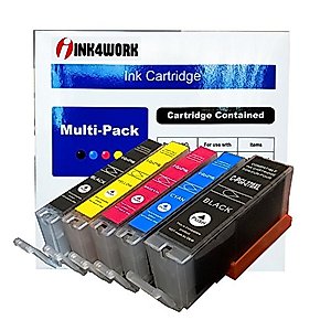 INK4WORK 5 Pack Compatible Ink Cartridge Replacement for Canon PGI-270 XL PGI270XL CLI271XL CLI-271XL for use with PIXMA MG5720 MG5721 MG5722 MG6820 MG6821 MG6822 TS5020 TS6020