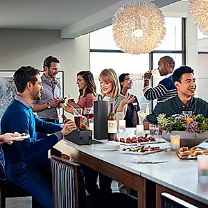 RYDDOY Wine Gift Box, 12.8x3.7x3.7 Inches Black Wine Bottle Boxes With Handle for Liquor and Champagne Magnetic Closure Collapsible Gift Box for Party, Wedding, Gift Wrap, Storage