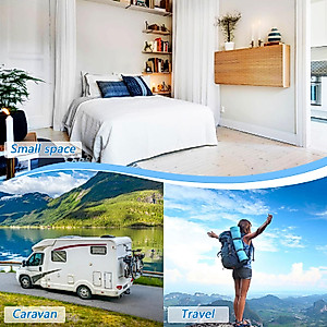 GOODOLD Watercolor Santa Claus Ironing Mat Portable Travel Ironing Pad for Washer,Dryer,Table Top, Iron Board Alternative Cover, Large Heat Resistant Ironing Blanket