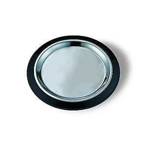 Service Ideas RT10BLC Round Thermo Plate, 10" Plate, Sizzler Fajita Platter, Stainless