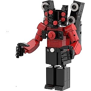 Skibidi Toilet Building Block, Toilet Toys Titan Speakerman Game Model Toys, Collectible Anime Building Bricks Easter Day for Kids Adults（285pcs）