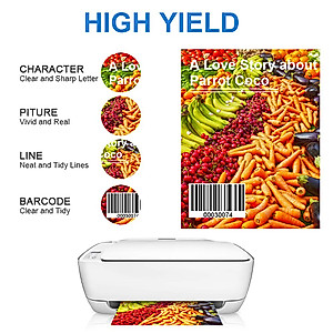 FAcms Remanufactured Ink Cartridge Replacement for HP 63 63XL 63XL for Envy 4520 4512 4513 4516 OfficeJet 3830 5255 5258 DeskJet 1112 1110 3630 3632 3634 2130 2132 Printer(1 Black 1 Tri-Color)
