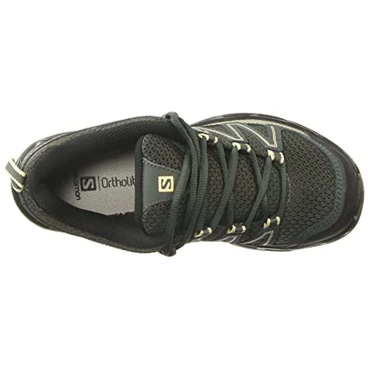 Salomon Pathfinder Hiking Shoes for Women, Shadow/Urban Chic/Bleached Sand, 5