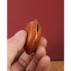 SANRILY Genuine Leather Key Holder for Vespa GTS GTS250 GTS300 Piaggio 3VTE Fly 125 200 300 GTV LXV150 GTV250 Keyless Motorcycle Keychains Holder Brown