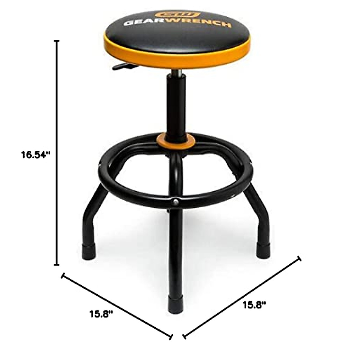 GEARWRENCH Adjustable Height Swivel Shop Stool, 26" To 31" - 86992