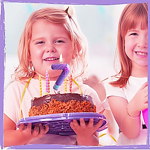 Purple Spider 3rd Birthday Candles Spider Themed Number 3 Candle Cake Topper Spider Cartoon Birthday Cake Decorations for Boys Girls Kids Party Supplies