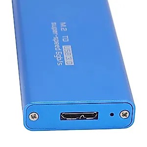 Goshyda mSATA SSD Enclosure, Supports 30x30mm or 30x50mm mSATA Hard Drives, 6Gbps High Speed, Plug and Play