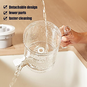 Cornesty Electric Citrus Juicer Squeezer with Pulp Basket, 300ml Juicer Machine for Citrus Orange Lemon Grapefruit, Automatic Citrus Juice with USB Charging, BPA-Free, Easy to Clean (White)