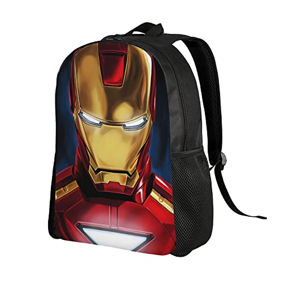 Laptop Backpack Black Red Bookbag Cartoon Casual Backpacks for Men Outdoor Hiking Camping