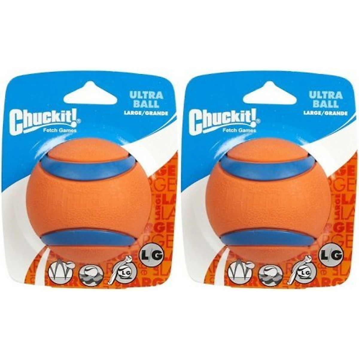 Chuckit Ball Ultra Ball Large (Set of 2), Dog Fetch Toy