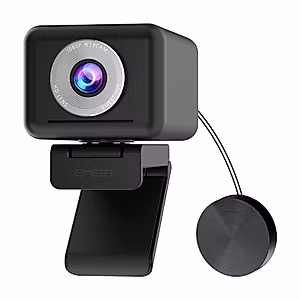EMEET USB Speakerphone for Live Streaming, 1080p60 HD Webcam, 3-in-1 AI Speakerphone with Webcam, Auto Light Correction & De-Noise Mics, 60°-96° Wide Angle, Software Control and Privacy Cover, C990