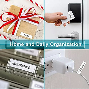 2Pack TZ Tape 12mm 0.47 Laminated White Tape Compatible for Brother P-Touch TZe-231 TZe231 Label Maker Tape for Brother PTouch PTH110 PTD210 PTD220 PTD600, 26.2Ft(8m)