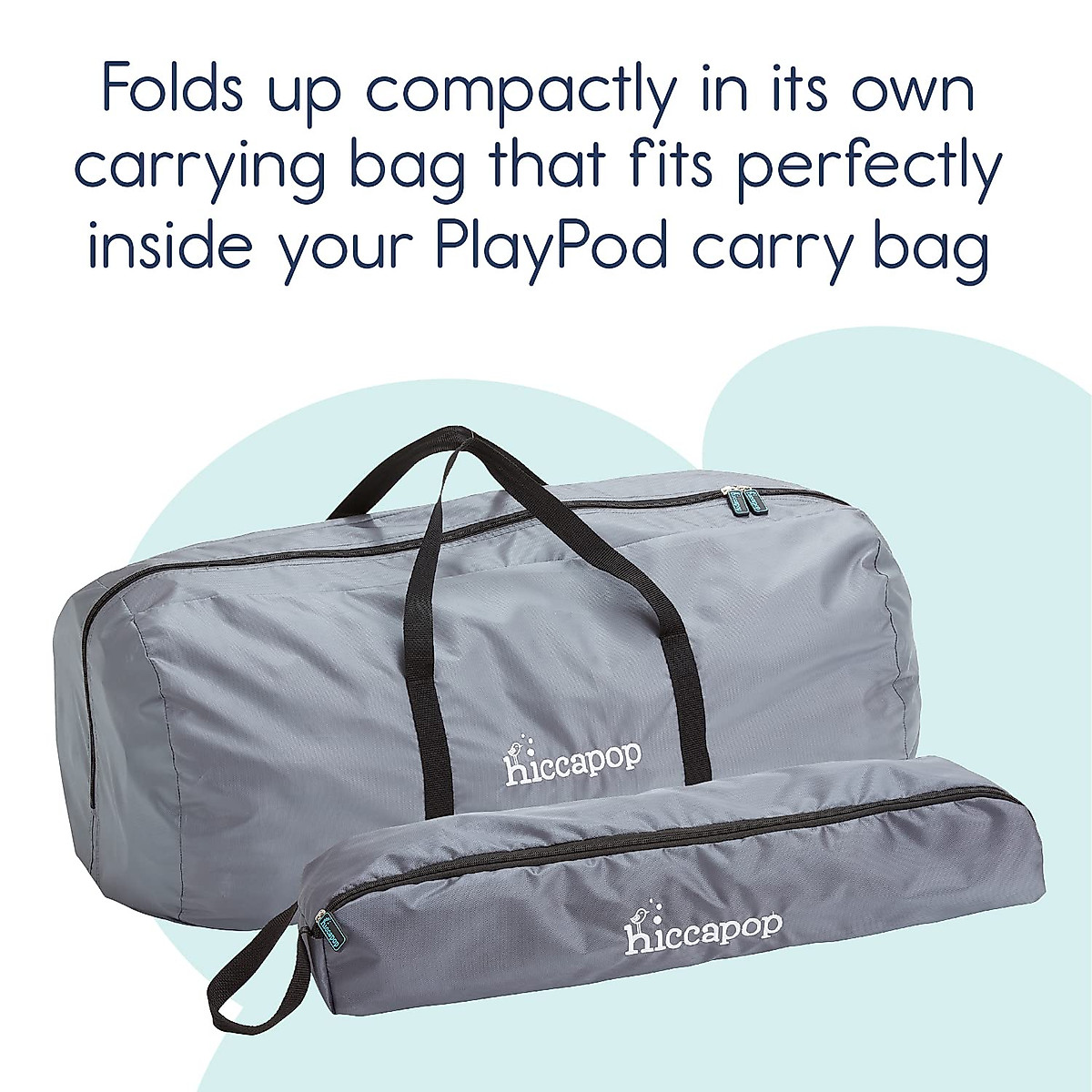 hiccapop PlayPod Portable Playpen Canopy [Dome Shade Only] | Reflective Dome with 3 Side Panels Provides Full Sun Protection at Any Time of The Day | Designed Exclusively for The hiccapop 69” Playpen