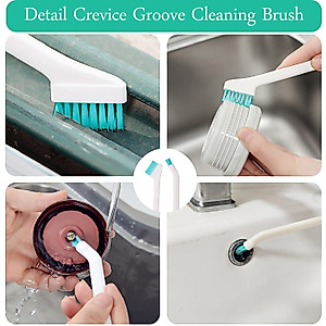 Small Cleaning Brushes for Household Cleaning,Crevice Cleaning Tool Set for Window Tracks Groove Humidifier Car Bottle Toilet Keyboard,Detail Tiny Scrub Cleaner Brush for Small Space Gaps Corner