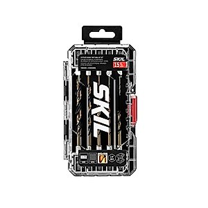 SKIL 15-Piece Hex Shank Twist Drill Bit Set-TDB5000