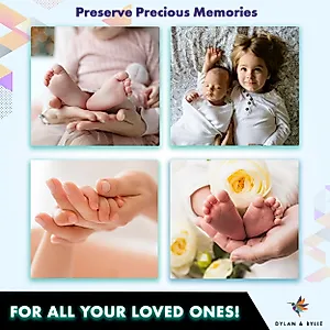 Newborn Deluxe Baby Casting Kit - Baby Girl Gifts for Infant Hand & Foot Mold Kit - Baby Gift Feet Mold Kit - Baby Shower Gifts Stuff for Newborn Boy - New Born Baby Print Kit - Gifts for New Mom