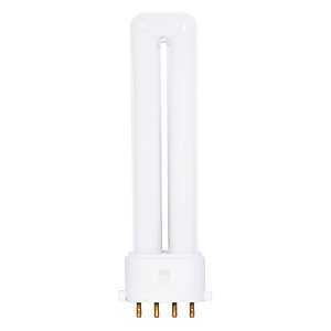 Satco S8363 4100K 7-Watt 2G7 Base T4 Twin 4-Pin Tube for Electronic and Dimming Ballasts,Cool White
